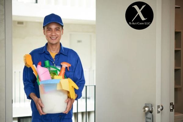 Cleaning service home with X Act Care 1 professionals